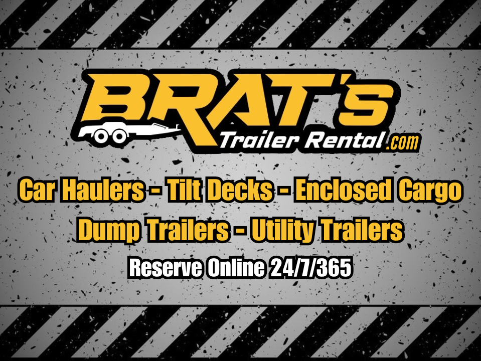BRAT'S Affordable Trailer Rentals in Louisville, KY | 18ft Dovetail & Cargo Trailers